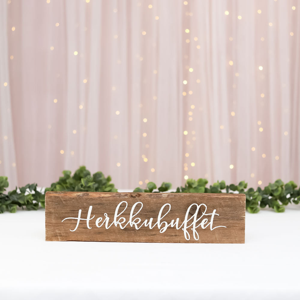 Herkkubuffet -kyltti | Vuokraa juhlatarvikkeet | Hurmaava Hattara – Hurmaava Hattara ...