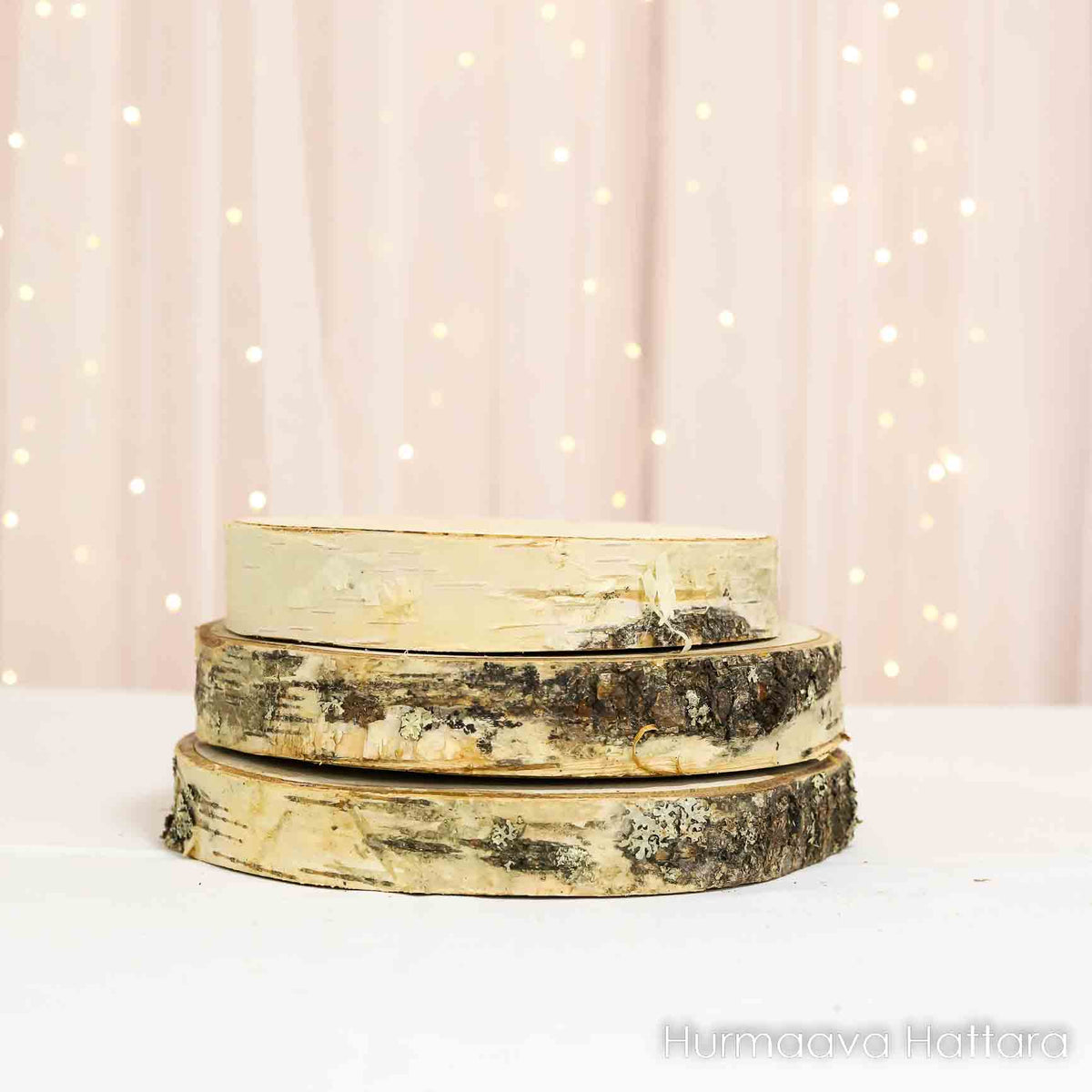 Koivu -puukiekkoja | Juhlakoristeet | Hurmaava Hattara – Hurmaava Hattara – Somistevuokraamo ...