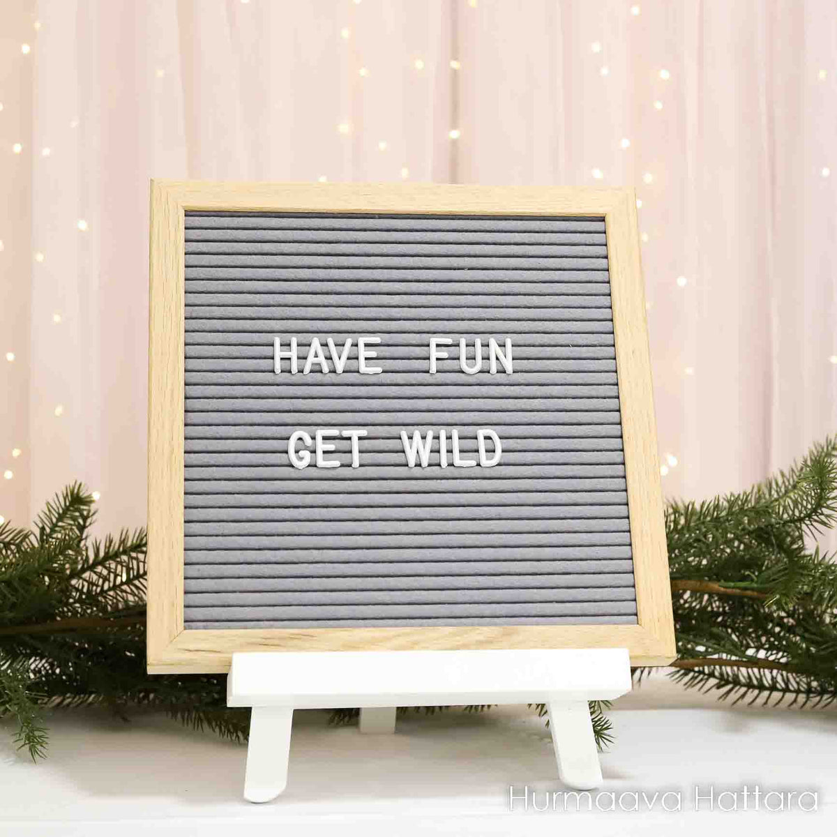 Kirjaintaulu Harmaa | Juhlakoristeet | Vuokraus | Hurmaava Hattara – Hurmaava Hattara ...