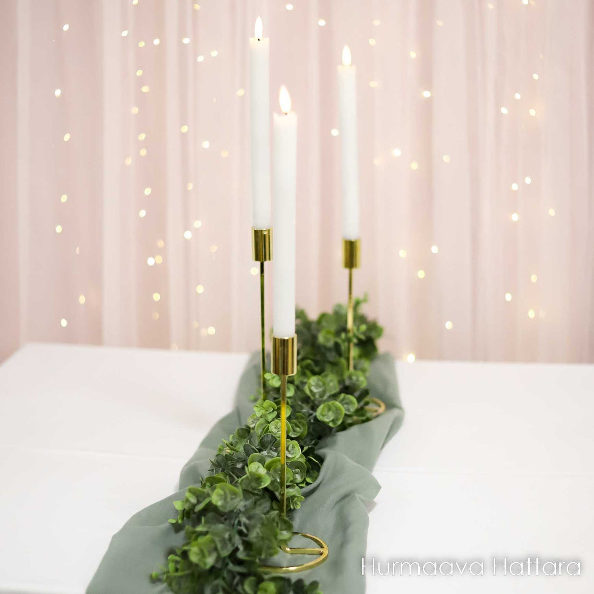 Kynttilänjalka kultainen | Vuokraa juhlatarvikkeet | Hurmaava Hattara – Hurmaava Hattara ...