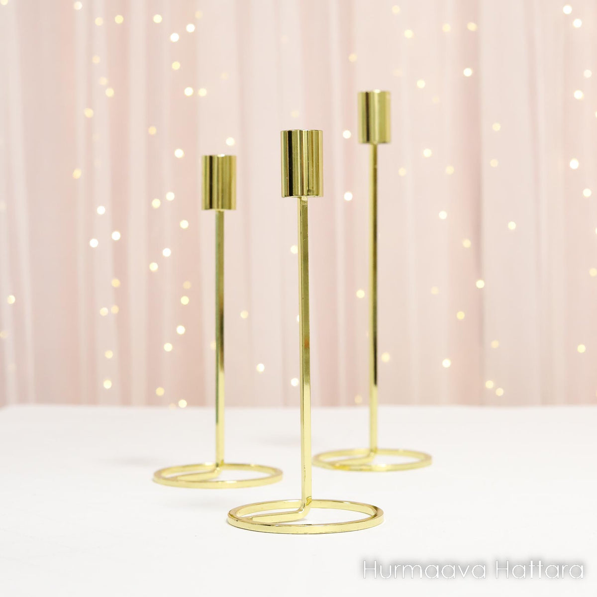 Kynttilänjalka kultainen | Vuokraa juhlatarvikkeet | Hurmaava Hattara – Hurmaava Hattara ...