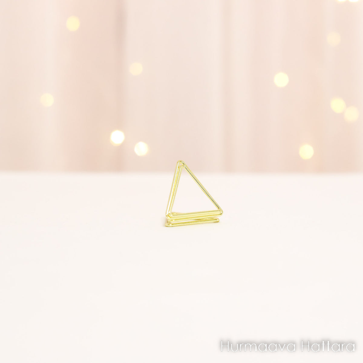 Korttipidike Kolmio, kulta | Juhlakoristeet | Hurmaava Hattara – Hurmaava Hattara ...