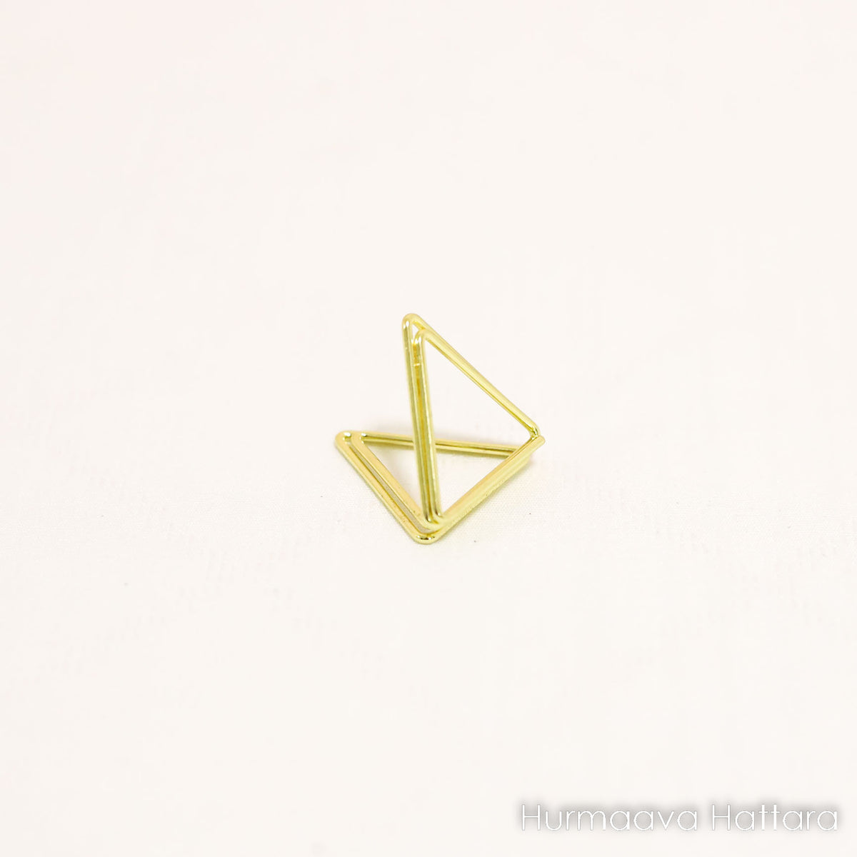Korttipidike Kolmio, kulta | Juhlakoristeet | Hurmaava Hattara – Hurmaava Hattara ...