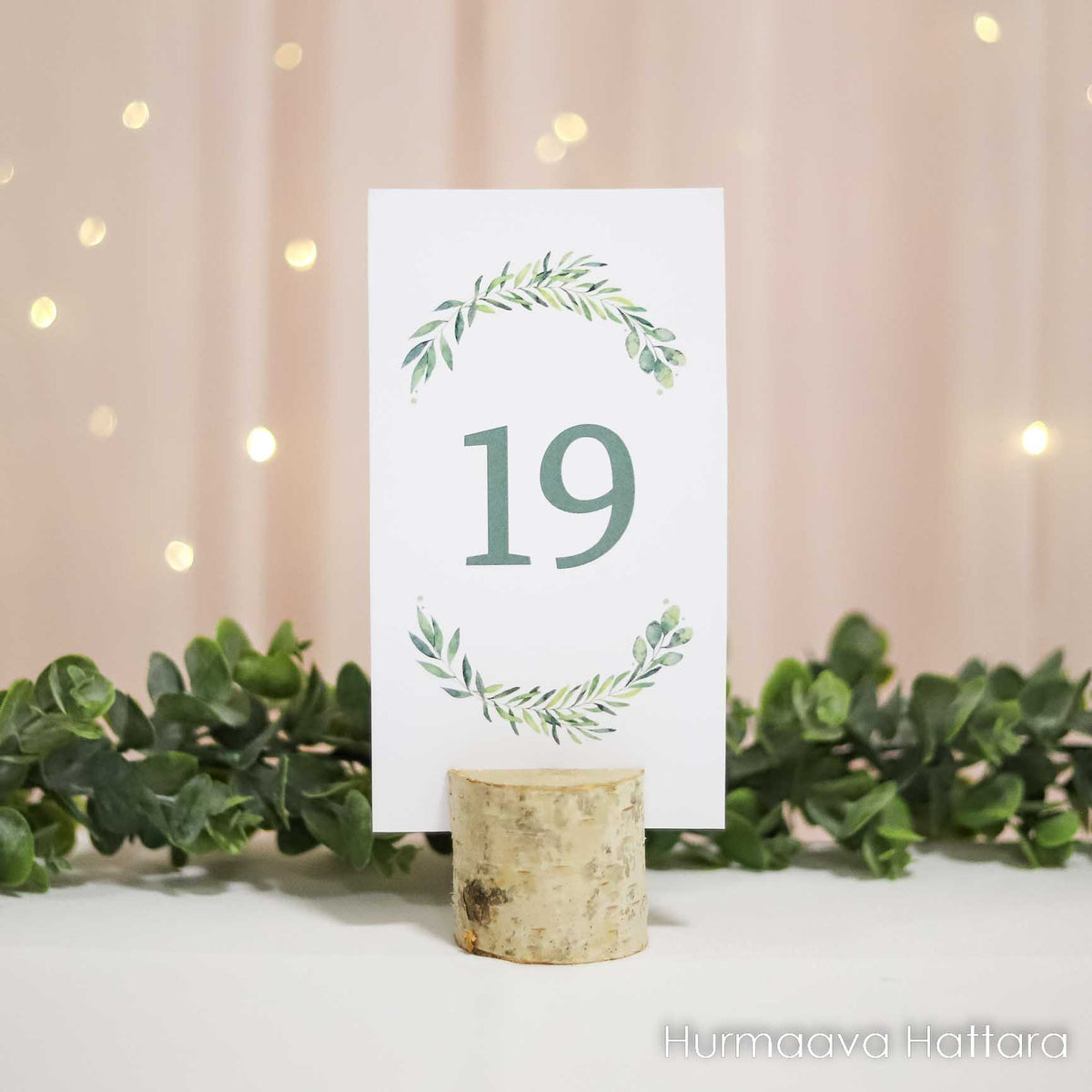 Koivu -korttipidike, korkea | Juhlakoristeet | Hurmaava Hattara – Hurmaava Hattara ...