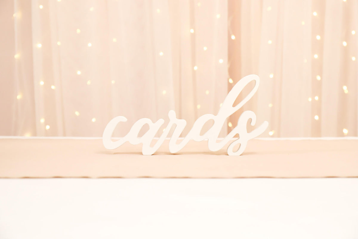 Cards -kyltti | Vuokraa juhlatarvikkeet | Hurmaava Hattara – Hurmaava Hattara – Somistevuokraamo ...