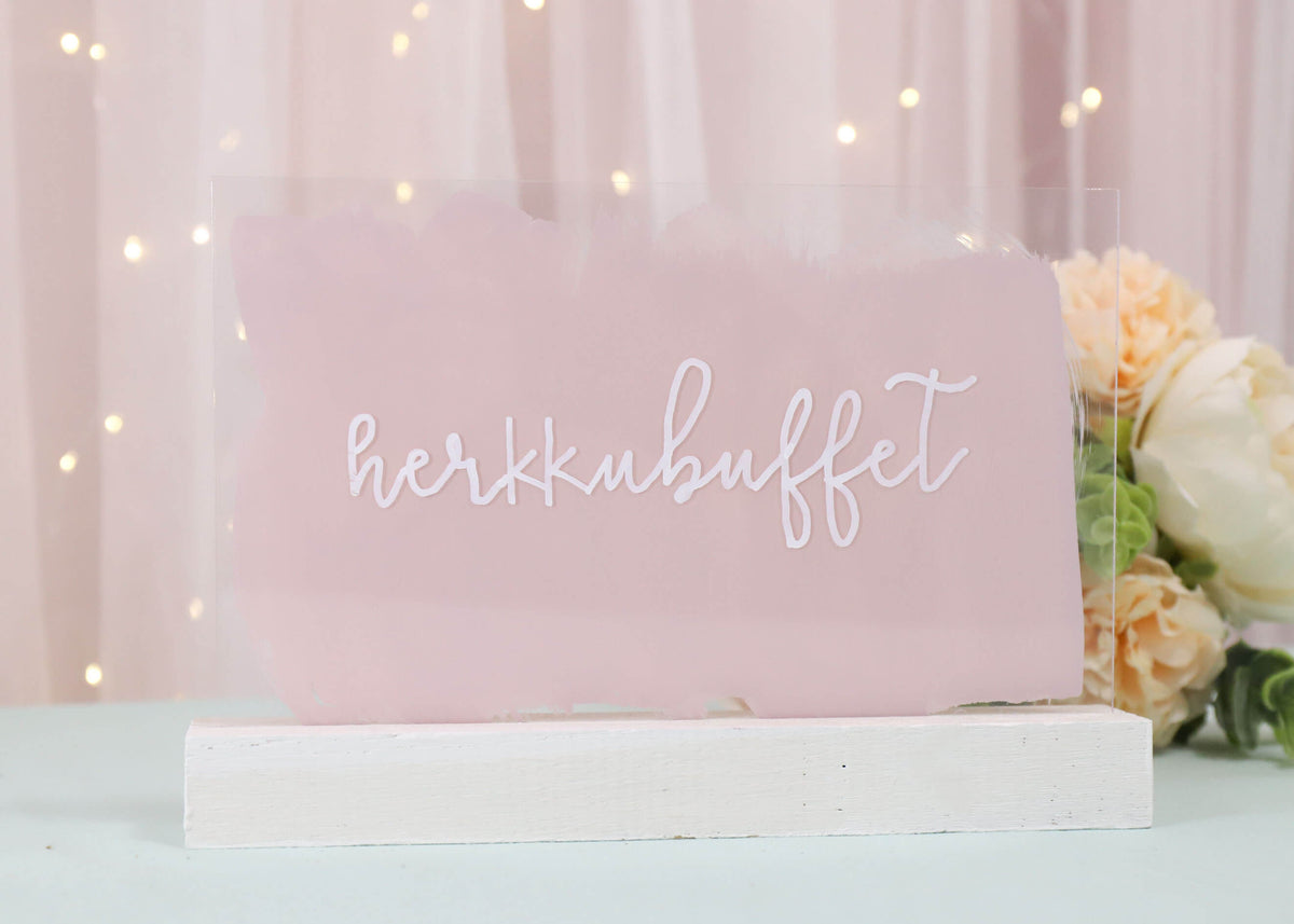 Herkkubuffet -kyltti | Vuokraa juhlatarvikkeet | Hurmaava Hattara – Hurmaava Hattara ...